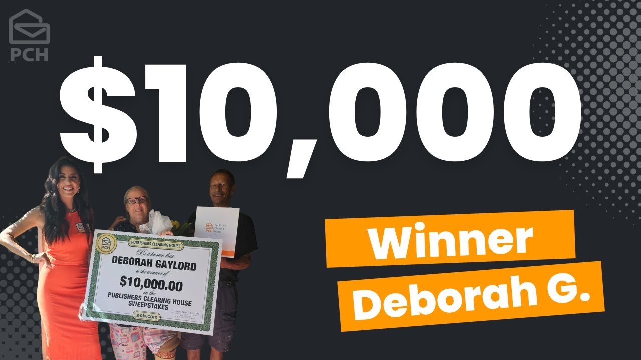 PCH Winner: Deborah G. of AZ Won $10,000.00! - YouTube