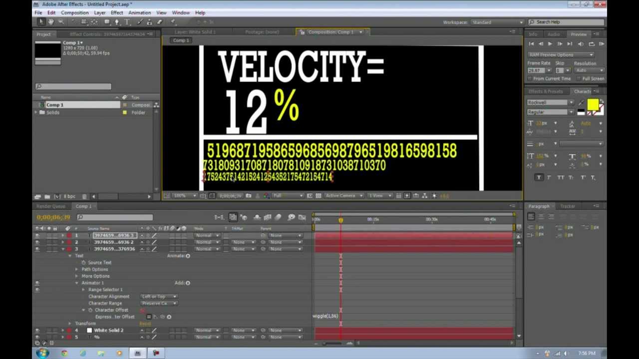 Random Text In After Effects Tut - YouTube