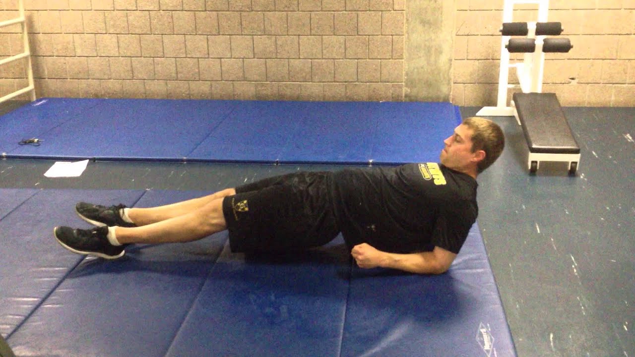 Supine Plank with Leg Raise - YouTube