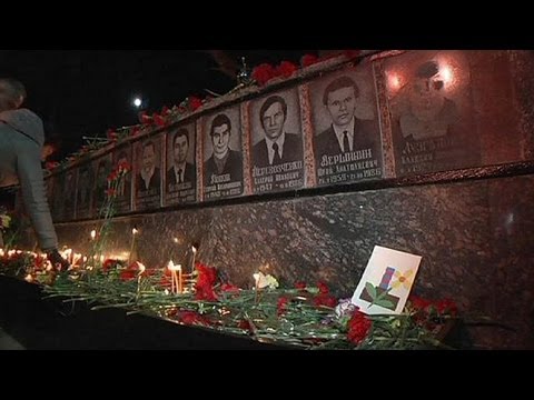 Çernobil kurbanları için gece nöbeti tutuldu