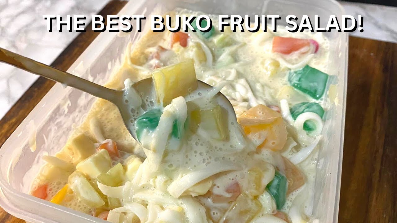 Creamy Buko Salad | Filipino Buko Salad Recipe | CHEESY BUKO FRUIT ...