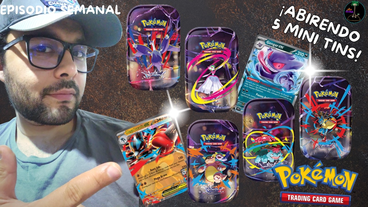 ¡ABRIENDO 5 MINI TINS de MEGA EVOLUTION! | Y te cuento TODO del nuevo ...