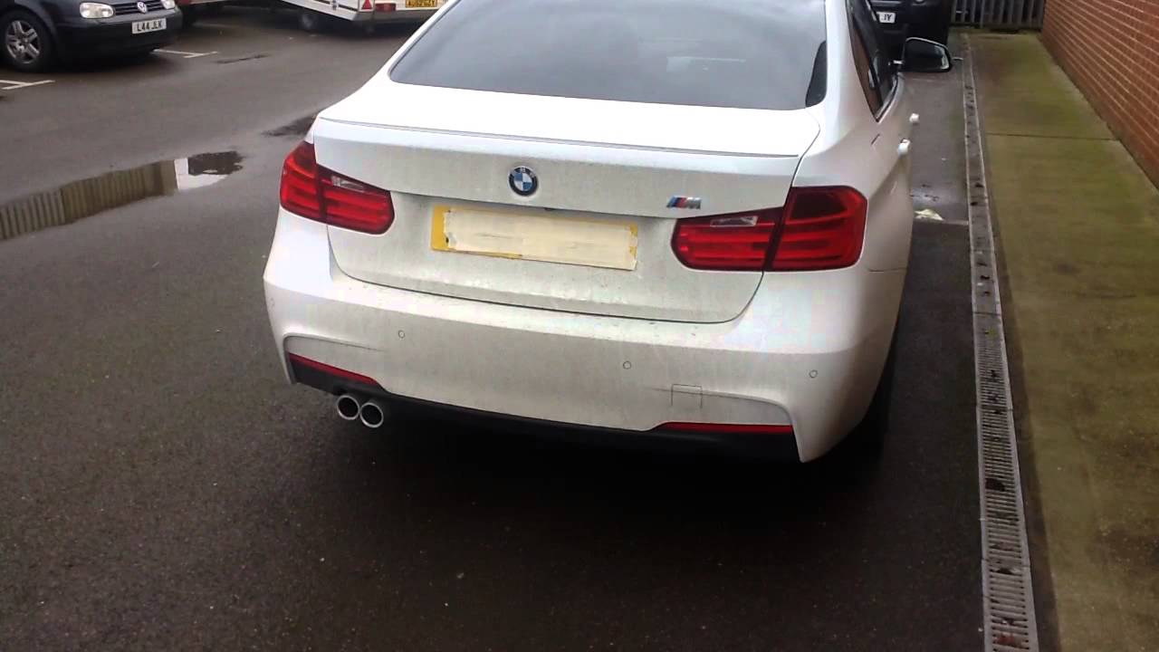 BMW 335D STANDARD EXHAUST - YouTube