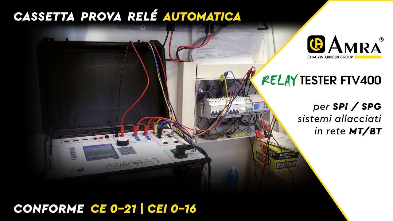 RELAY TESTER FTV400 | Cassetta Prova Relè Automatica - Presentazione ...