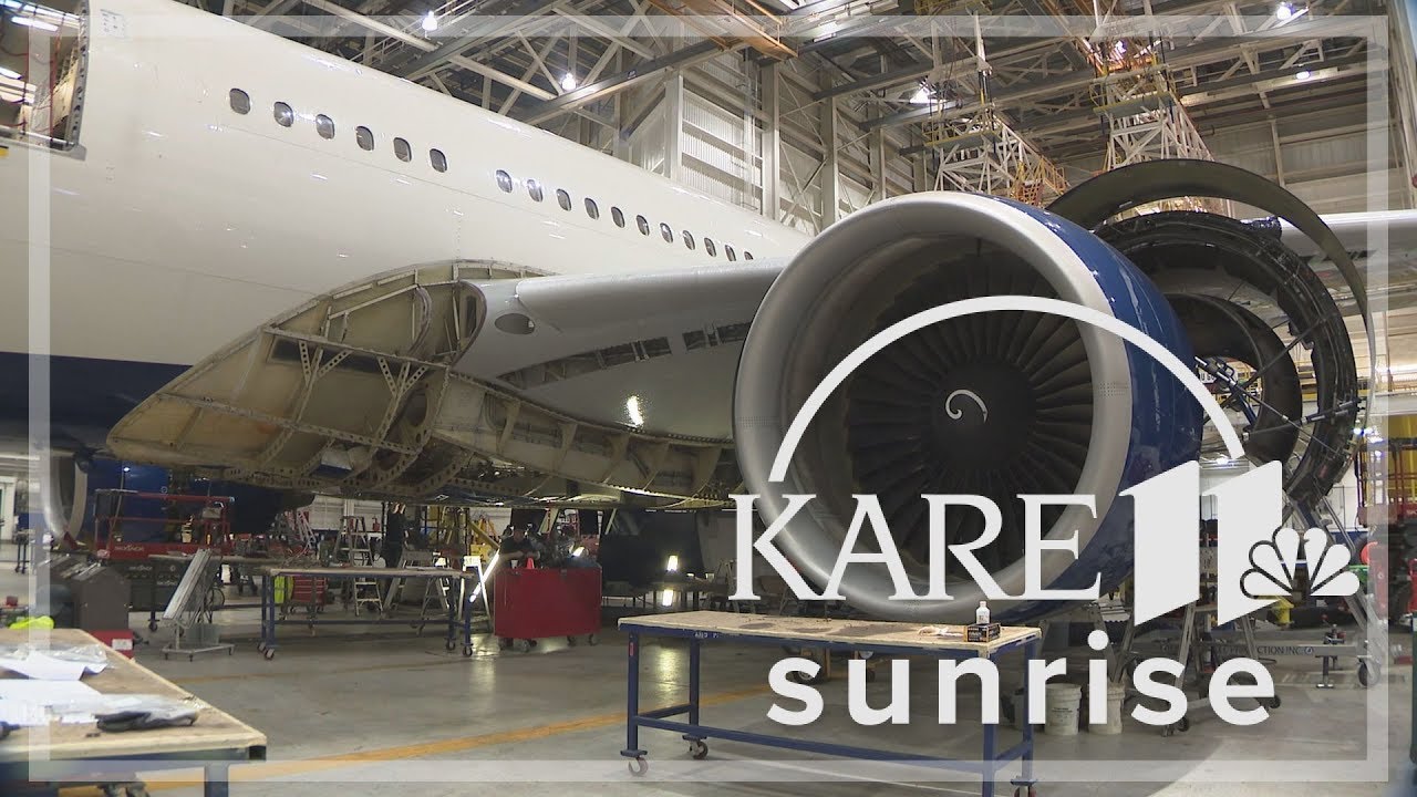Delta hangar at MSP faces mechanic shortage - YouTube