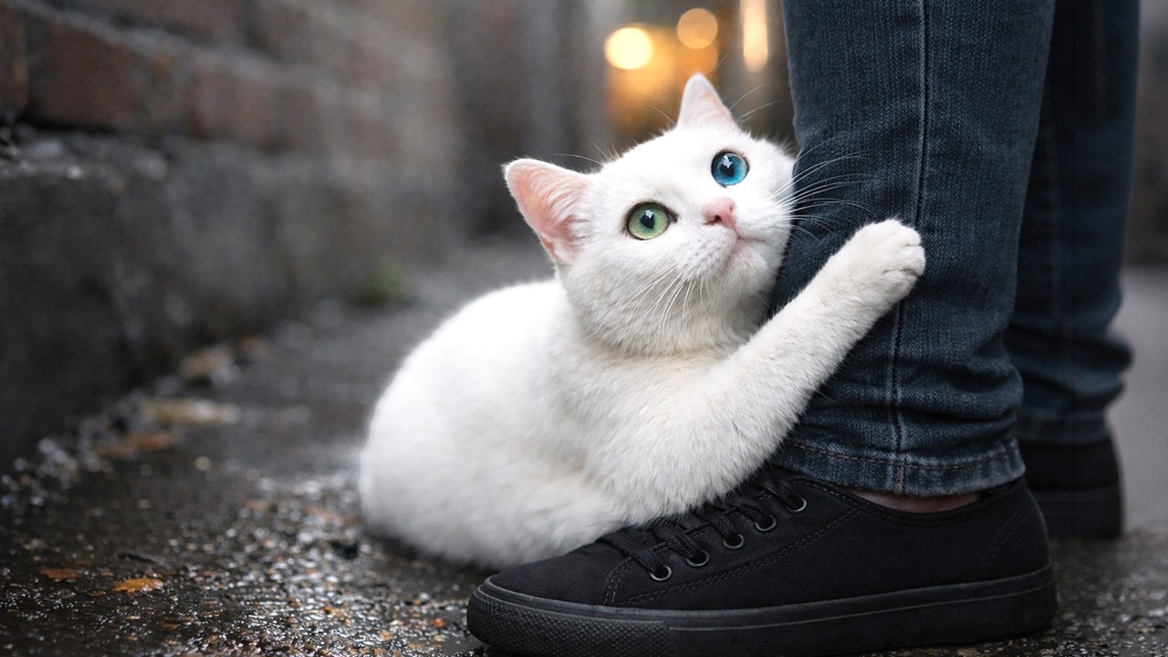 This Strange White Cat Followed Me Home. What Happened Next Shocked Us ...