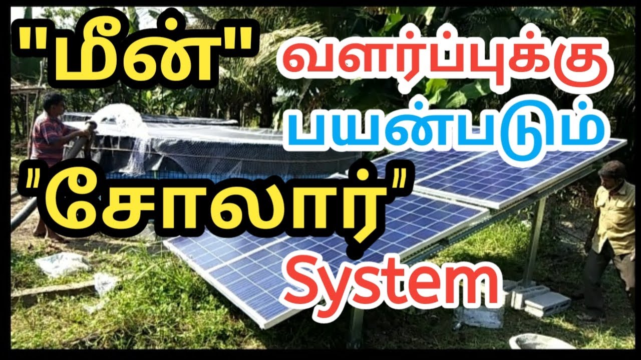 மீன் வளர்ப்புக்கு பயன்படும் சோலார் System| 1kw Solar Off Grid System ...