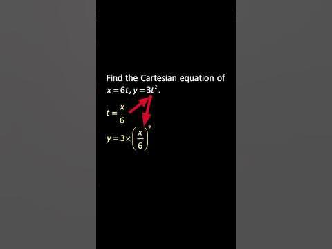 💯 Convert Parametric Equations to Cartesian Equations | Parabolas - YouTube