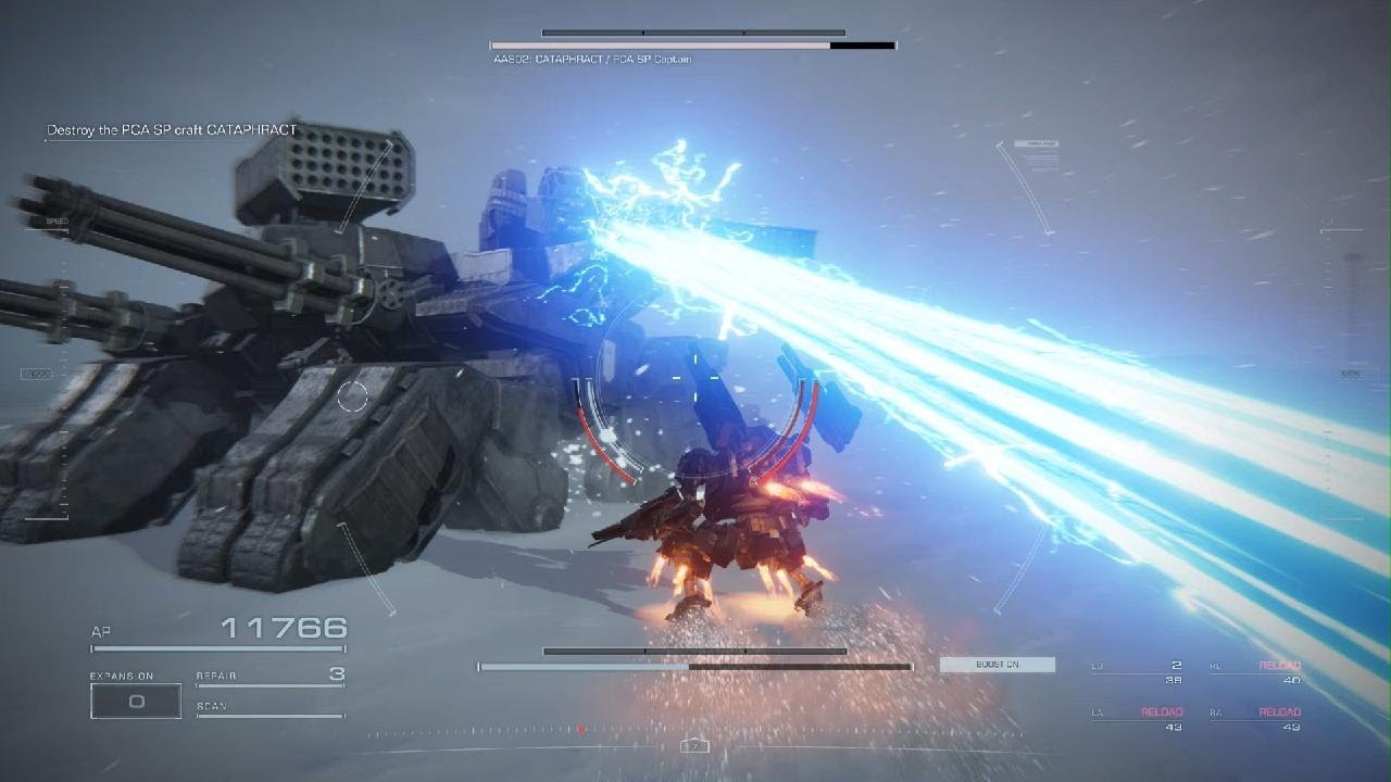 Armored Core 6 Tank Boss Cataphract - YouTube