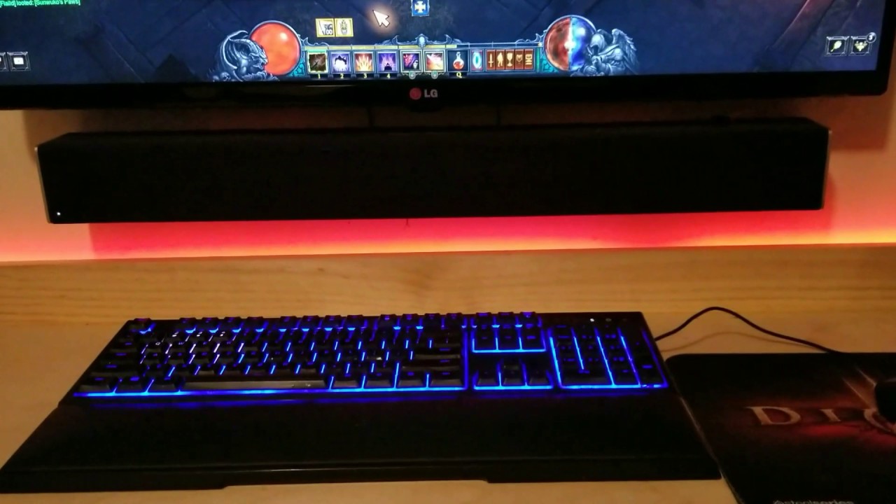 Razer Ornata Chroma and Naga Chroma on Diablo 3. - YouTube