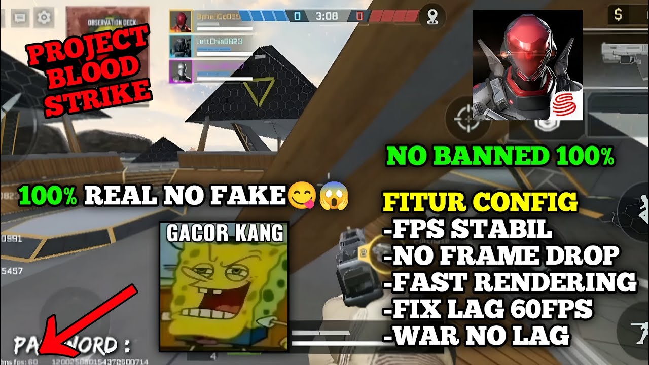 CONFIG‼️ PROJECT : BLOOD STRIKE WAR NO LAG ? NO FRAME DROP ? FPS LOCK ...