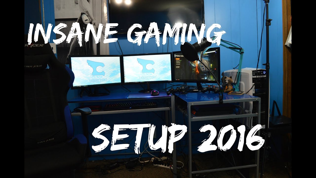 Insane gaming setup 2016 - YouTube