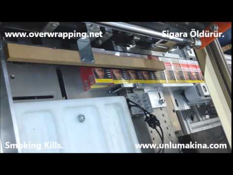 Cigarette Box Automatic Stacker, Bundler & Over wrapping Machine - YouTube