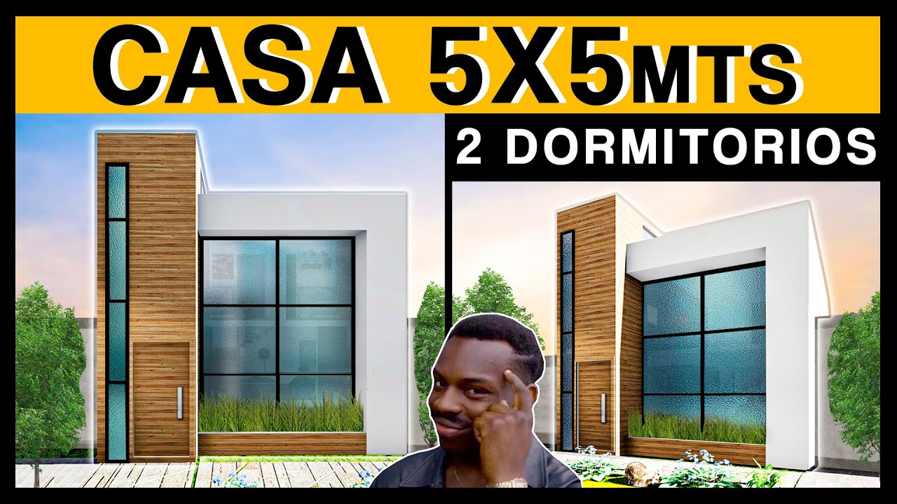 PEQUEÑA CASA 5X5mts con 2 DORMITORIOS INCREÍBLE y ECONÓMICA - YouTube