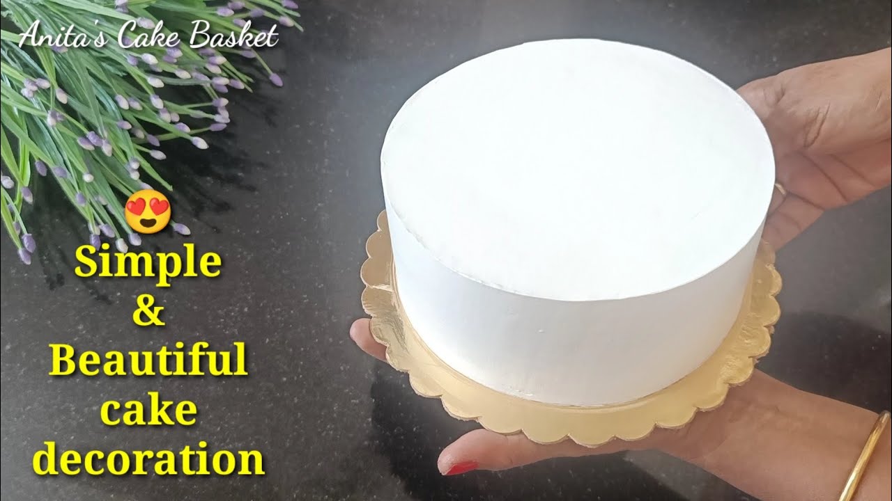 Floral cake design for birthday /Simple cake design/Trending cake ...