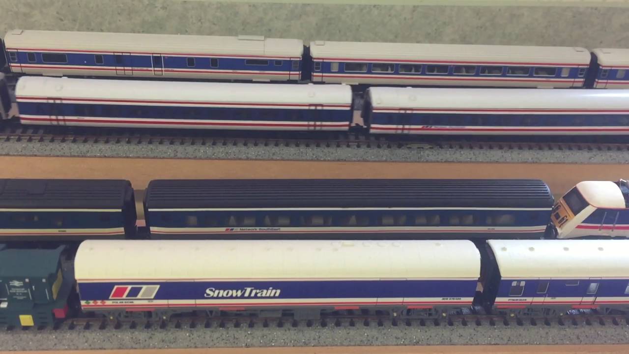N Gauge Class 159's Network SouthEast DCC - YouTube