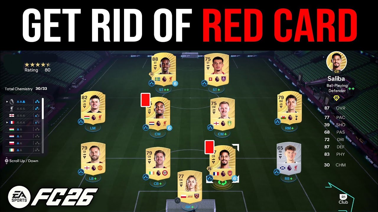EA FC 26: How to Get Rid of the Red Card in Ultimate Team - What to do ...
