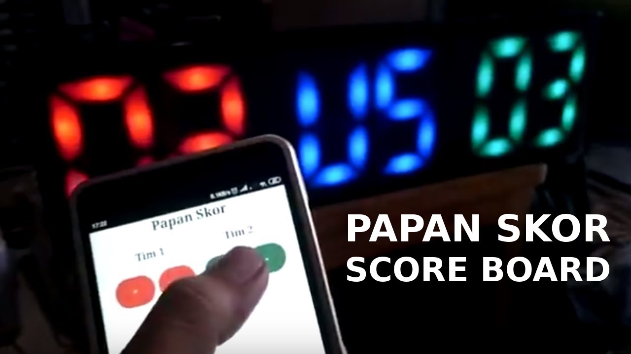 Papan Skor Digital Score Board Wifi Remote Controller - YouTube