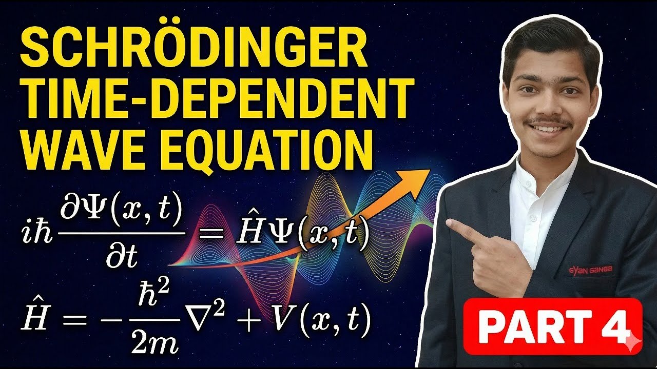SCHRODINGER TIME DEPENDENT EQUATION || PART 4 || QUANTUM MECHANICS ...