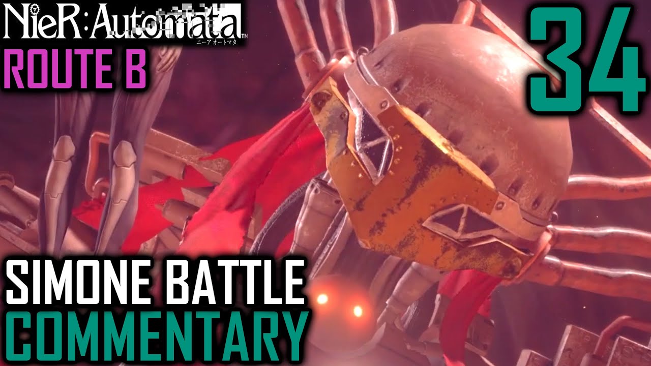 Nier Automata Walkthrough Part 34 - Simone Boss Battle Rematch & Extra ...