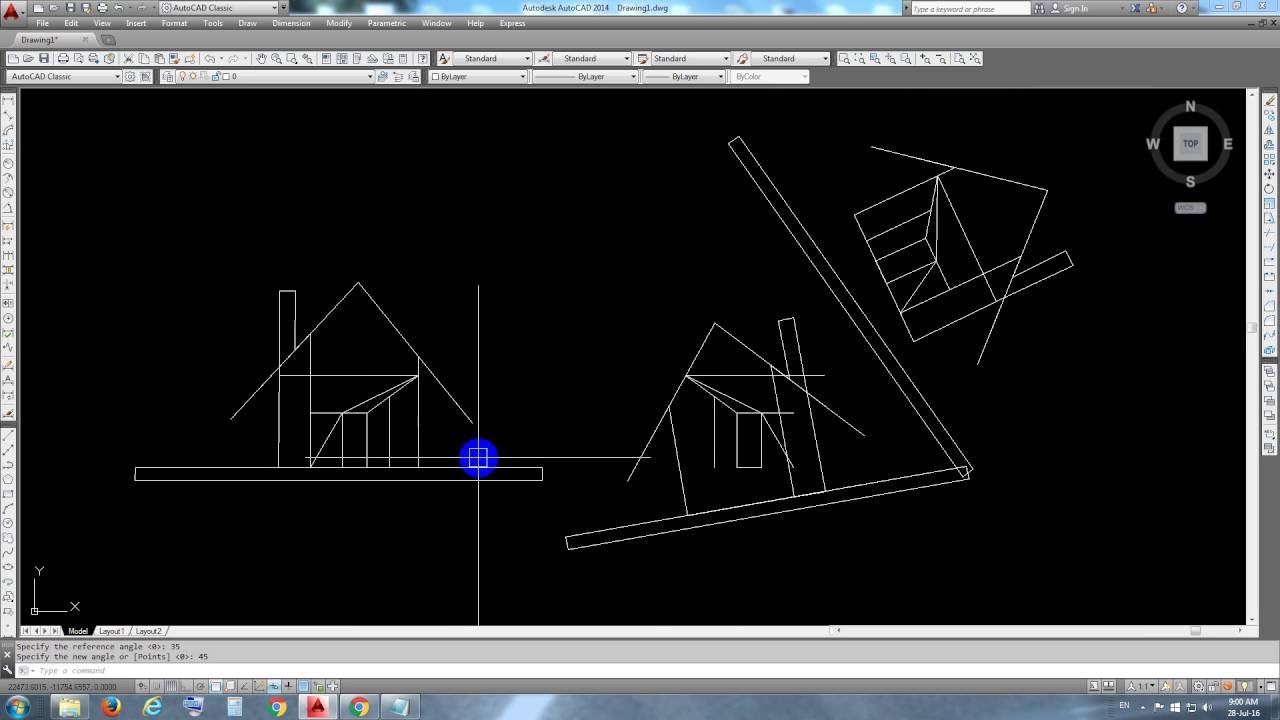 How To AutoCAD Tutorial AutoCAD Command MIRROR Rotate Objects In how-to-autocad-tutorial-autocad-command-mirror-rotate-objects-in
