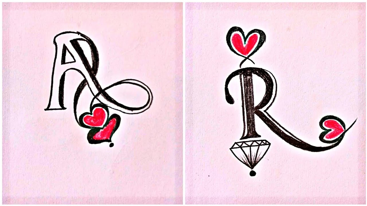 R&A letter drawing very Easy Drawing #viral #easydrawing #explore # ...