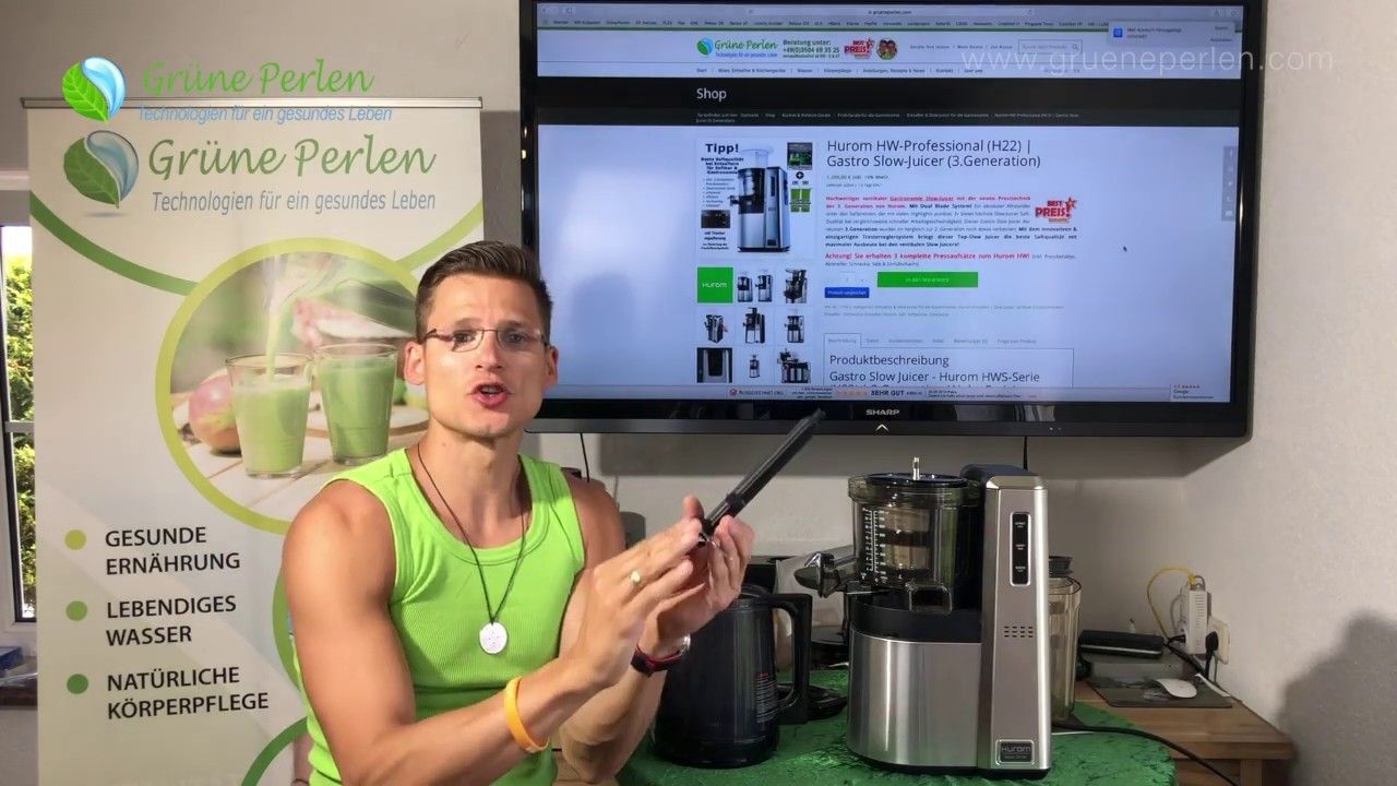 Hurom HW Smart Hopper Professional - YouTube