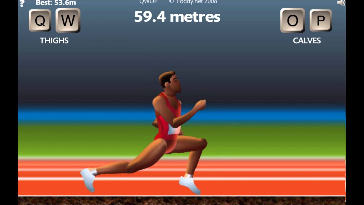 QWOP - Zero Metre Long Jump - 2 - YouTube