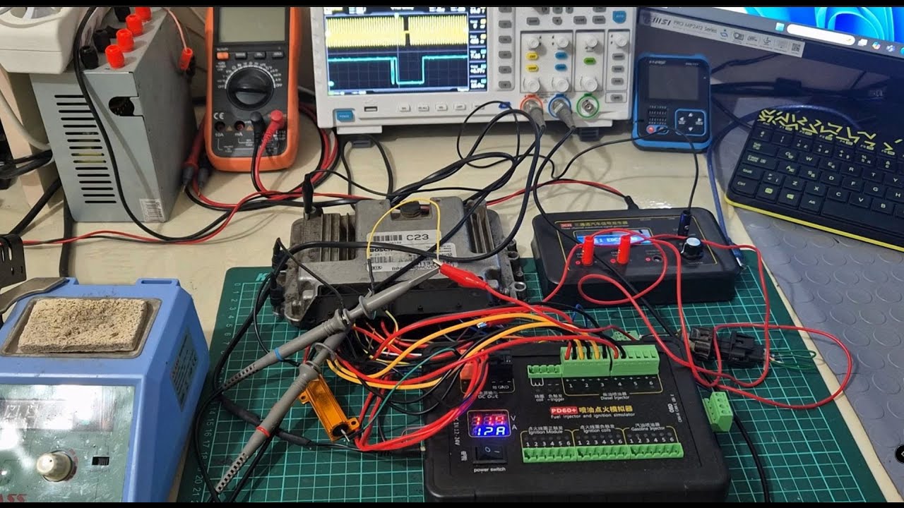 Edc17c08 beynini arabaya bağlamadan simülatörde çalıştırma - YouTube