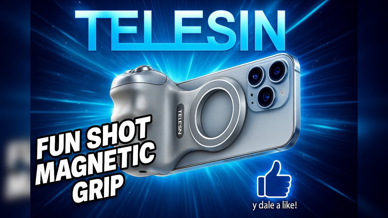 TELESIN FUN SHOT MAGNETIC GRIP, Unboxing y Review - YouTube