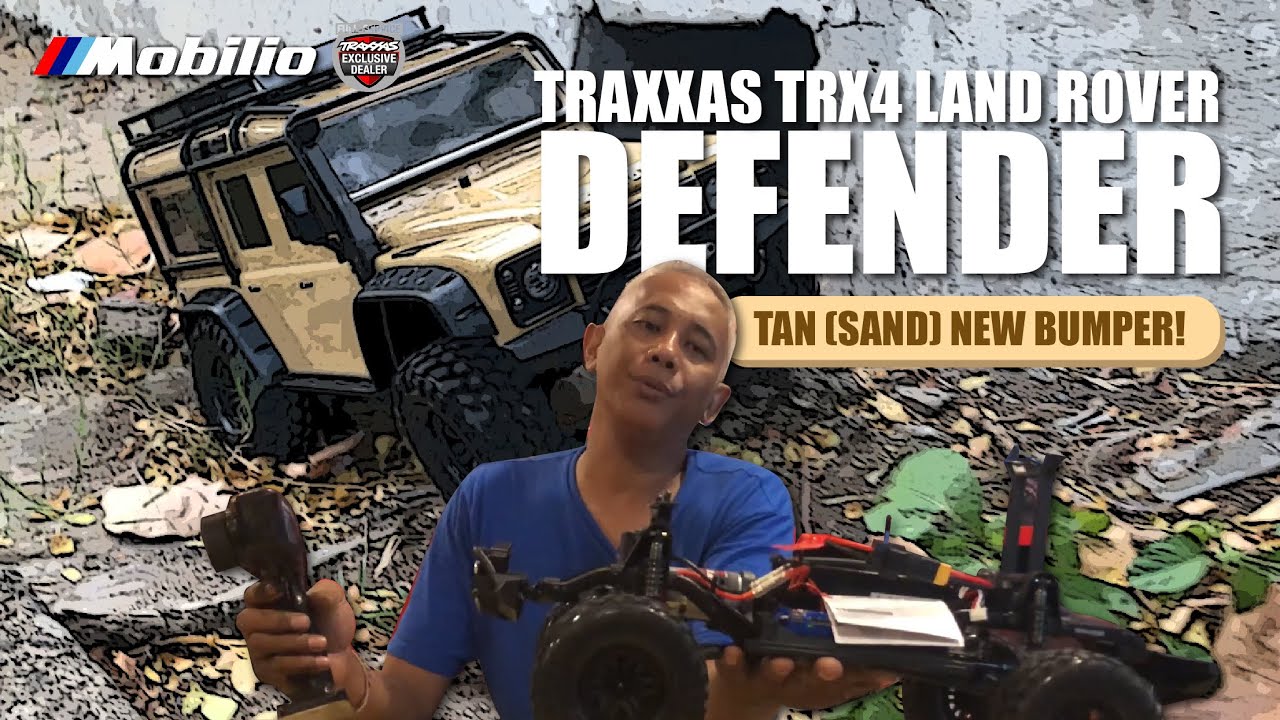 Review Traxxas TRX4 Land Rover Defender (Tan Sand New Bumper) by om ...
