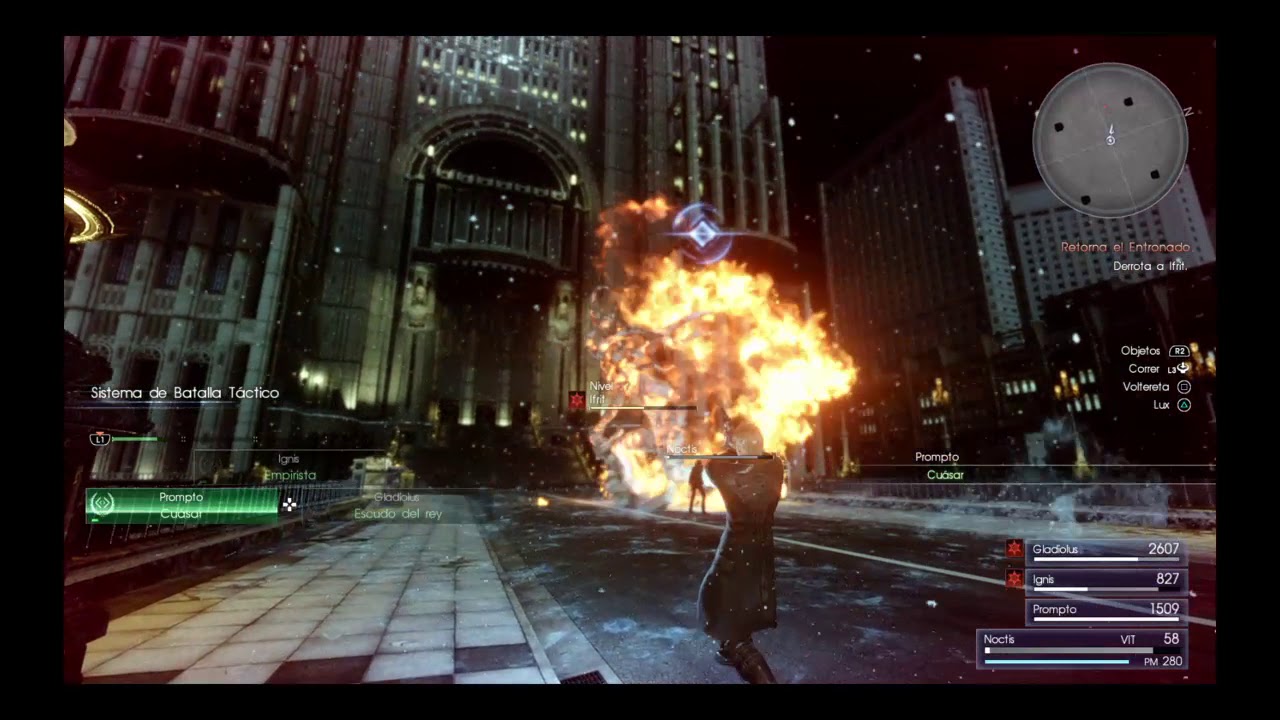 FINAL FANTASY XV PS4 Ifrit Boss Fight - YouTube