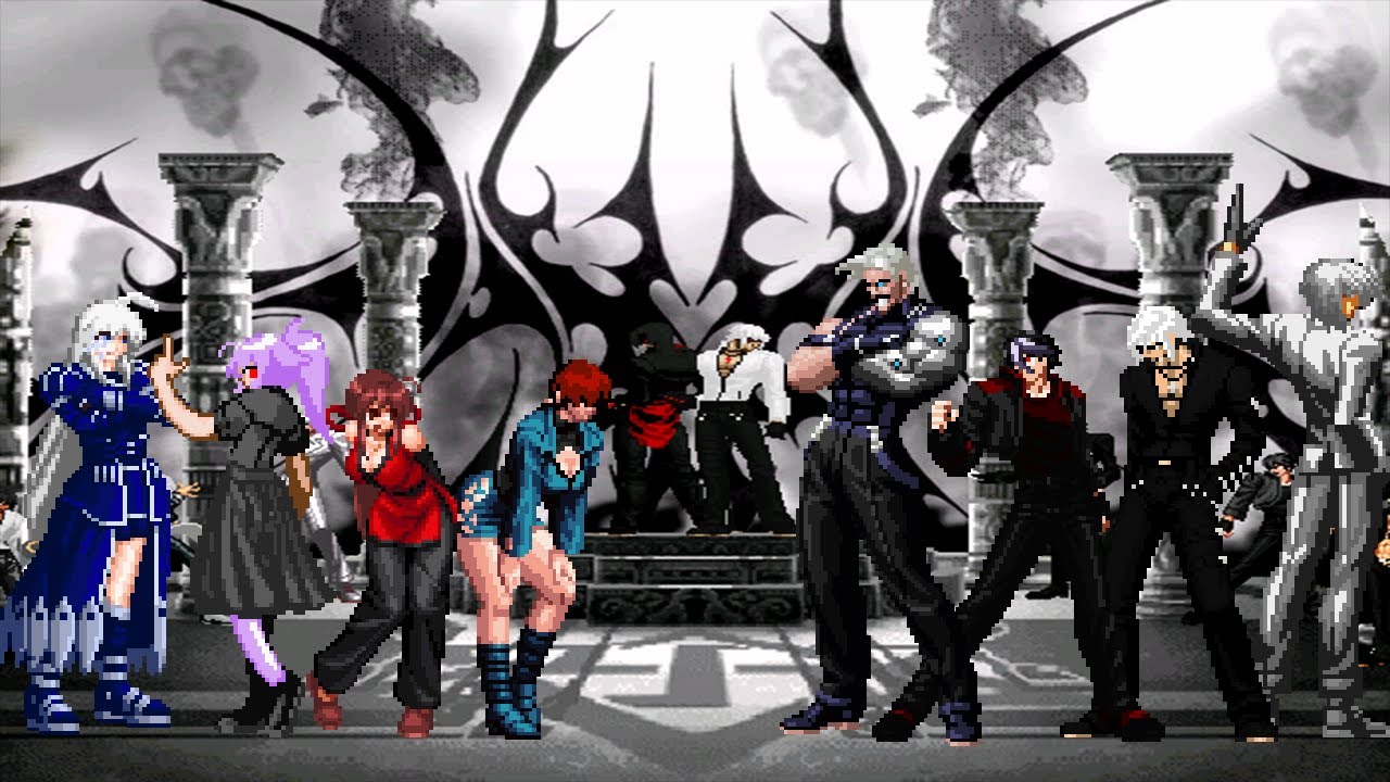 [KOF CATACLYSM] AI Match Waifus Team vs XO Team - YouTube