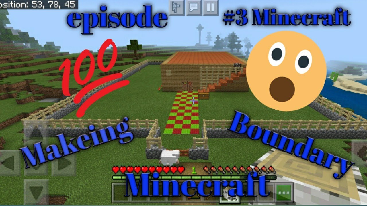 makeing Boundary in minecraft 👍👍 gameplay #3 - YouTube