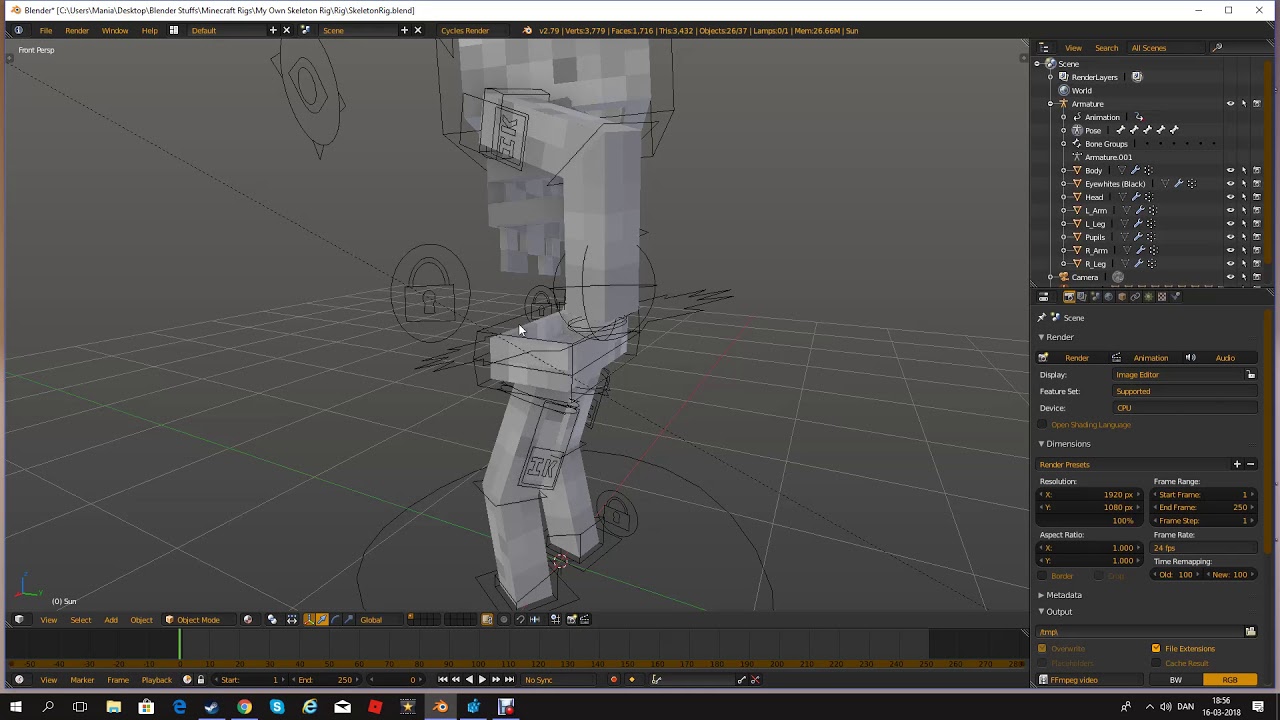Advanced || Skeleton Rig (Blender) - YouTube
