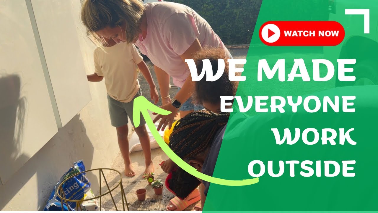 We Made Everyone Work Outside! @MeetTheMitchells - YouTube