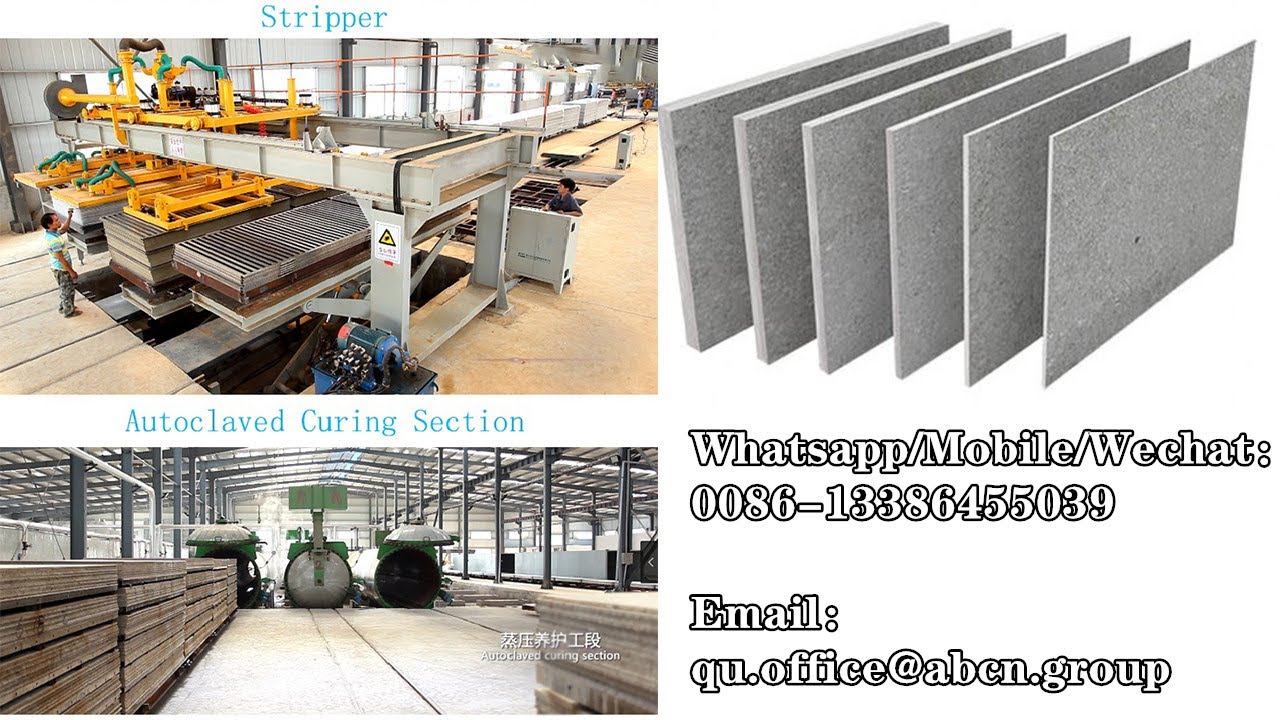 fiber cement panel production line，fiber cement board machine - YouTube
