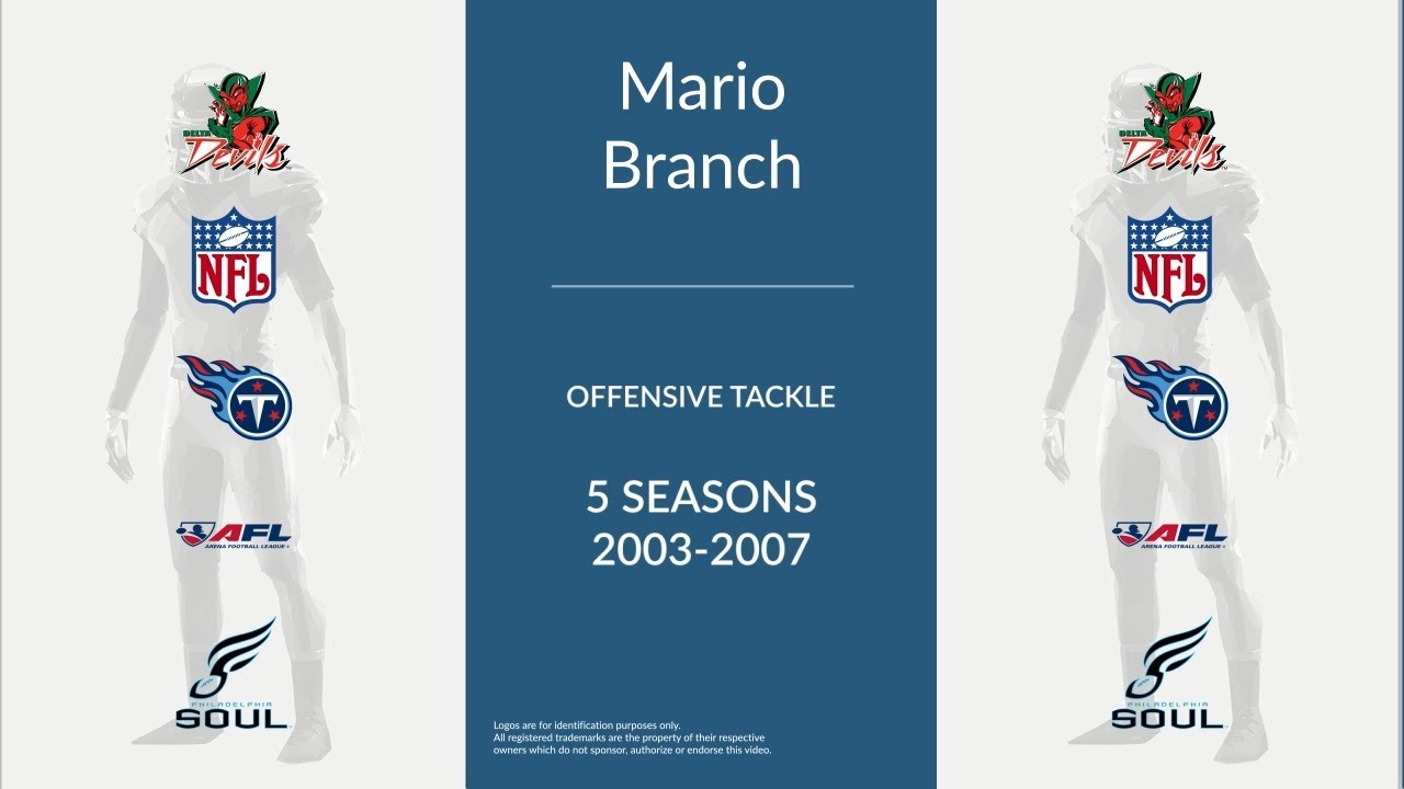 Mario Branch: Football Offensive Tackle - YouTube