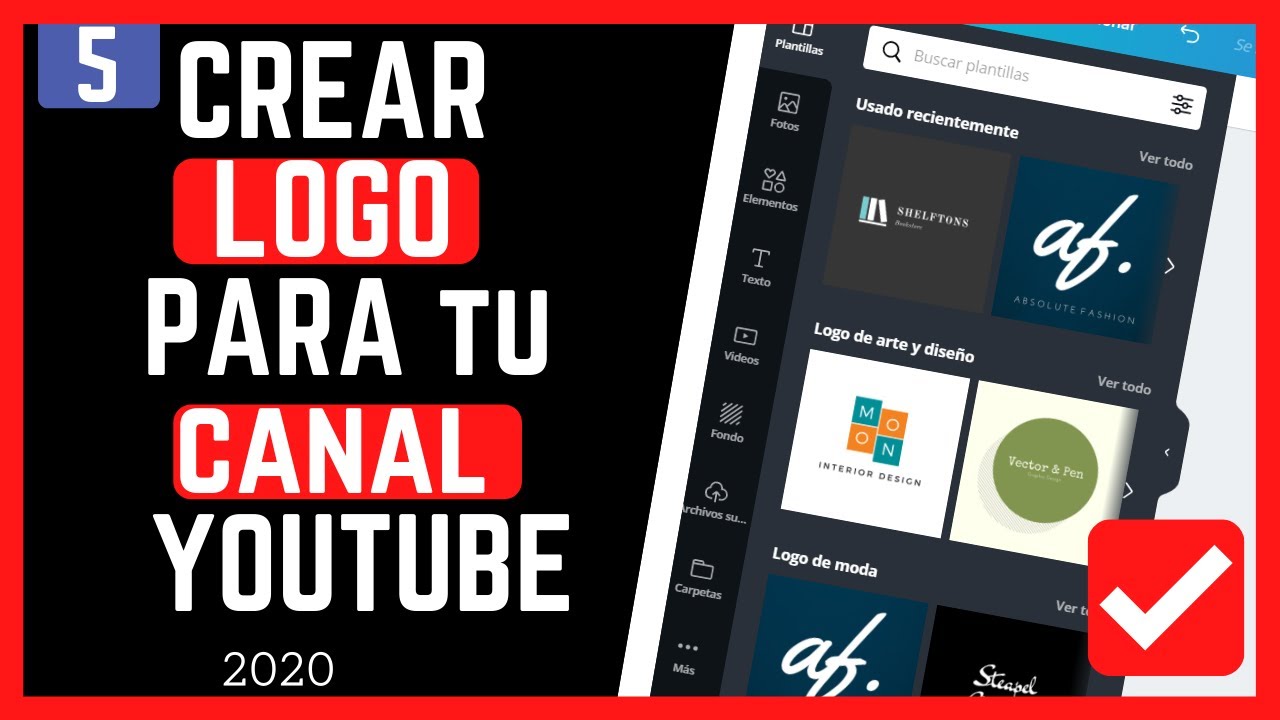 Como crear LOGO para canal de YOUTUBE sin programas 2020💚💻 - YouTube