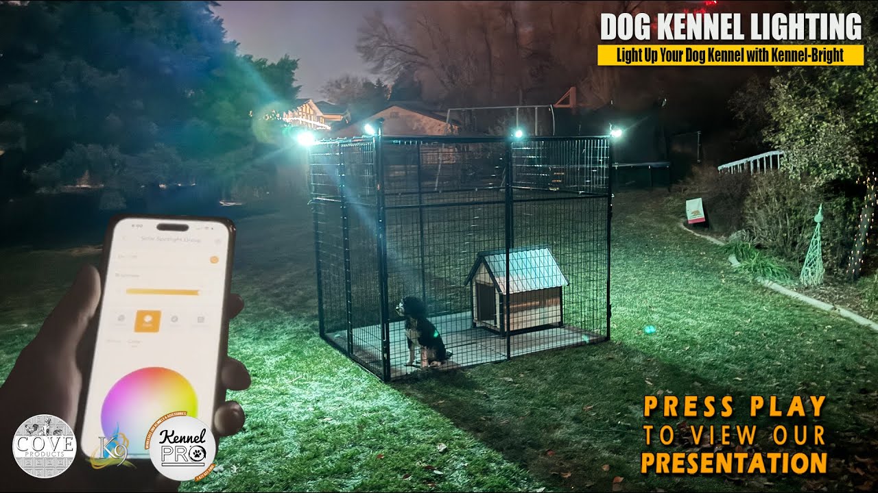 Best Dog Kennel Lighting: Solar Smart Lighting for backyard Kennels ...