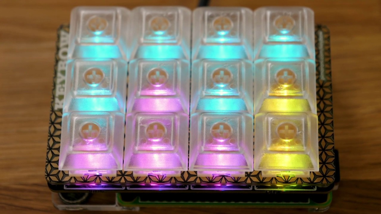 Keybow Mini Mechanical Keyboard, by Pimoroni - YouTube