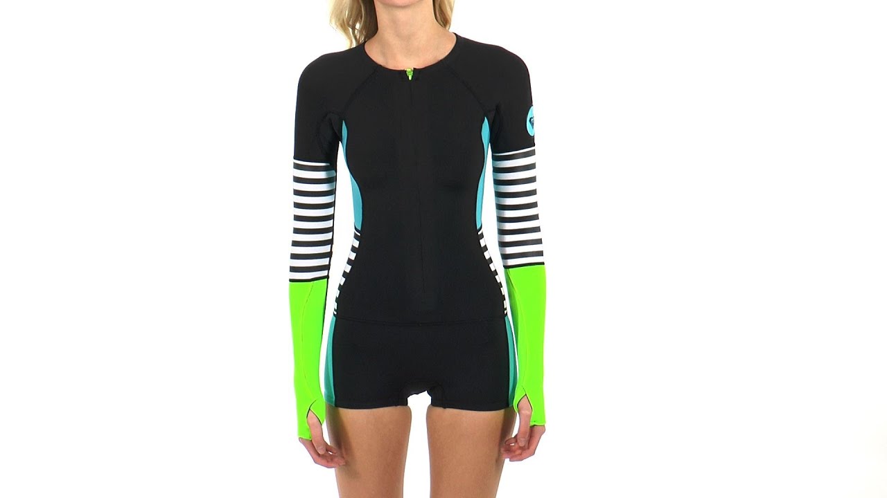 Roxy Waveline Spring Suit | SwimOutlet.com - YouTube