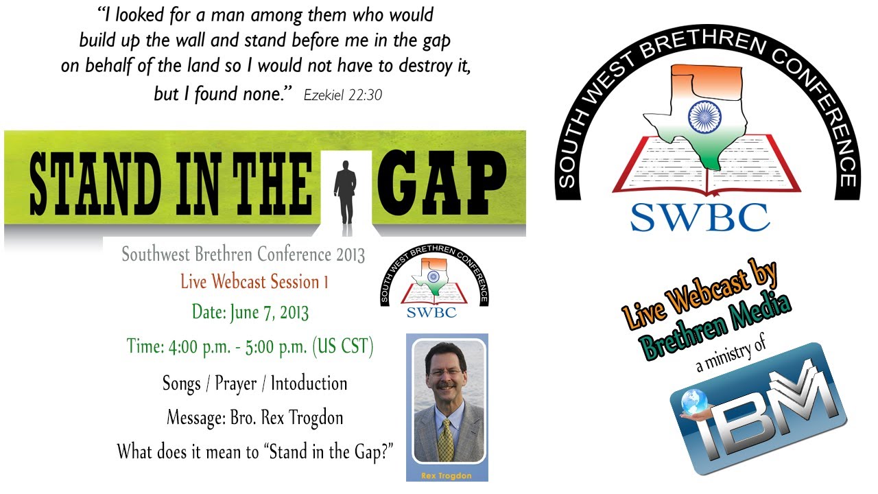 SWBC 2013 - Session 1 - Rex Trogdon - YouTube