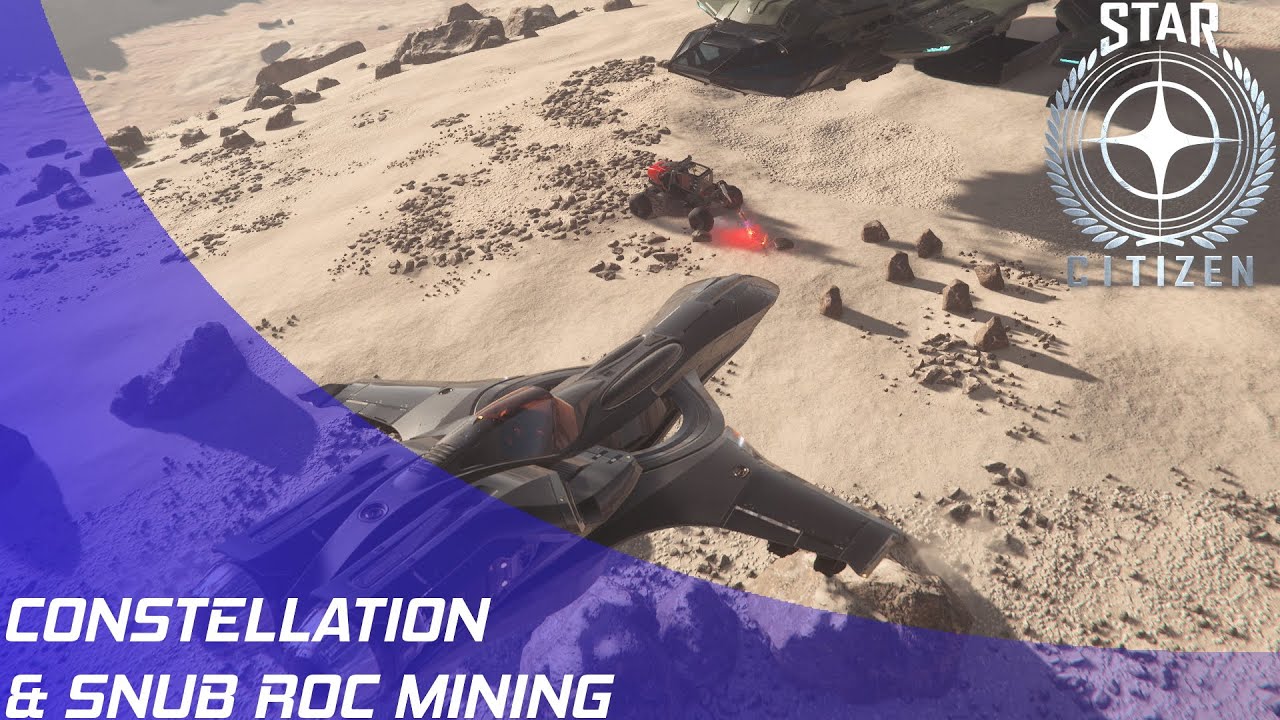 Star Citizen: Constellation & Snub - ROC Mining Review! - YouTube