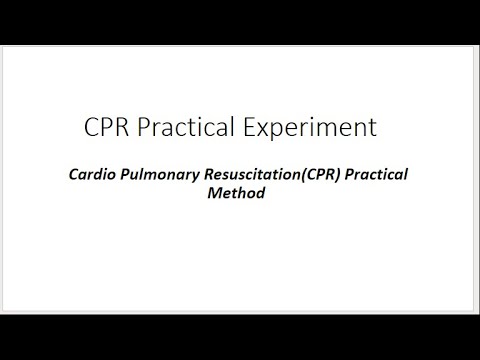CPR Practical Examination 1 - YouTube