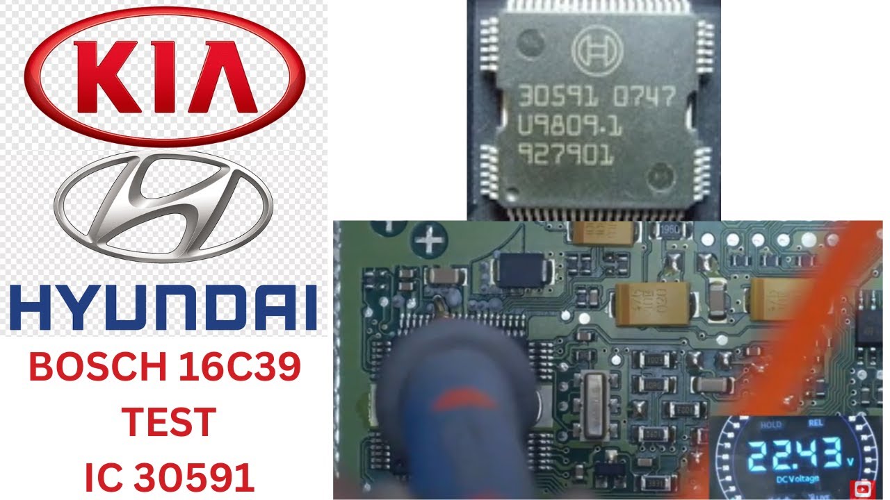 HOW TO TEST ECM BOSCH ECU 16C39 HYUNDAI KIA IC 30591 - YouTube