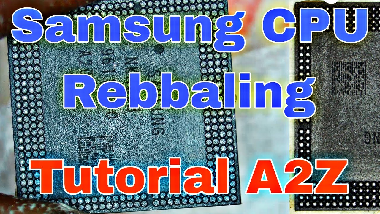 Samsung double decker CPU clean and reballing tutorial | Samsung hang logo fix - YouTube