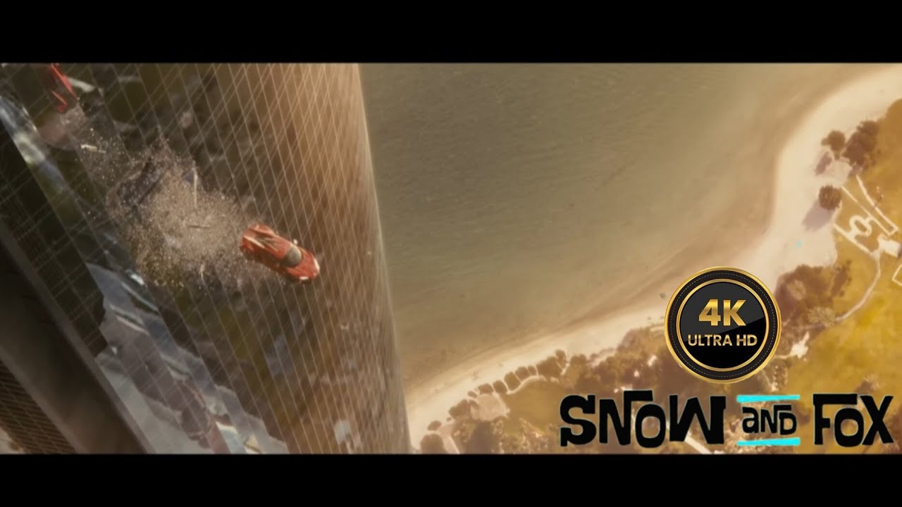Furious 7:4K Scene🌀Jumping A Lykan HyperSport between Etihad Towers ...