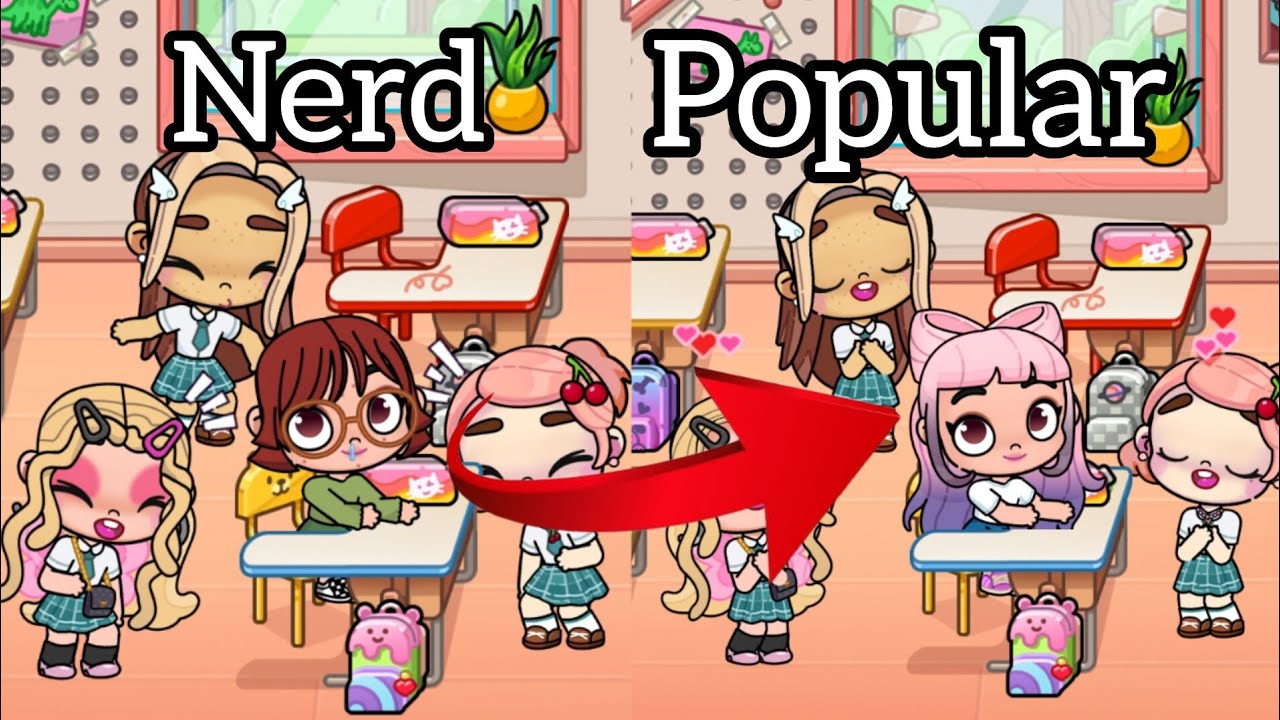 From Nerd To Popular In Avatar World - YouTube