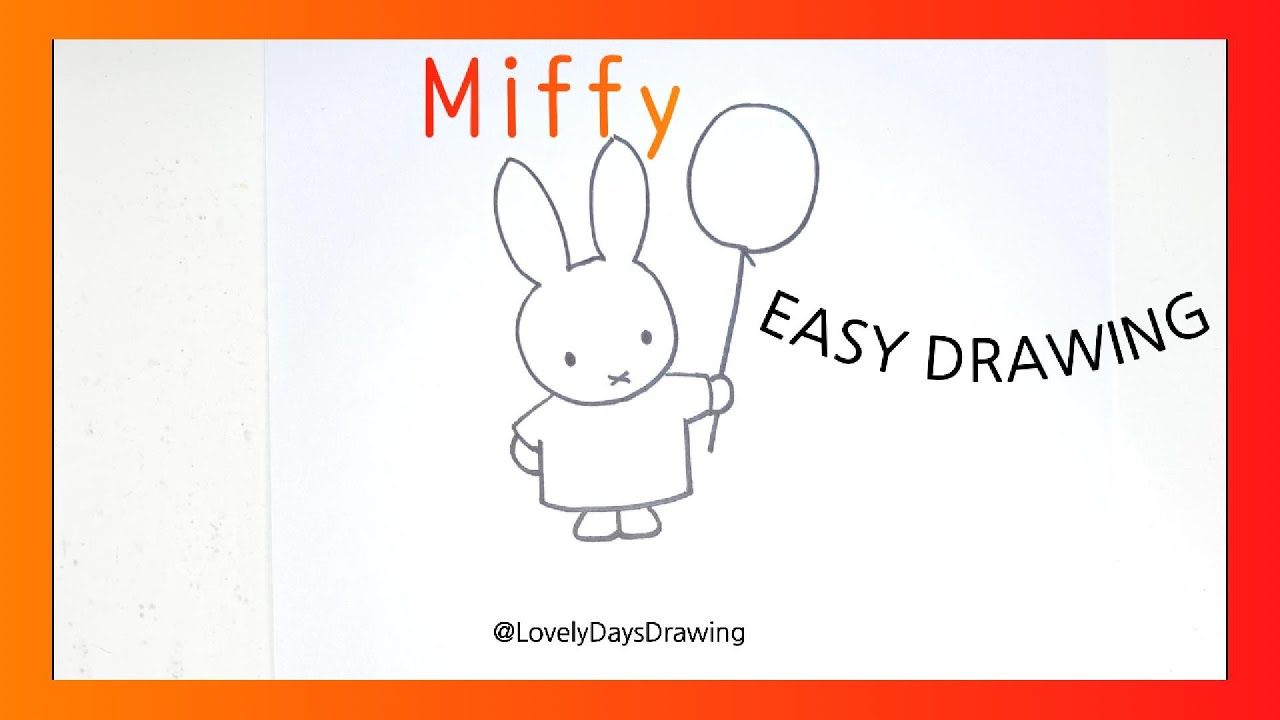 How to draw Miffy | Cartoon Character | Easy Drawing - YouTube